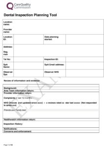 Planning and inspection note taking template updated Aug 17 | Hampshire ...